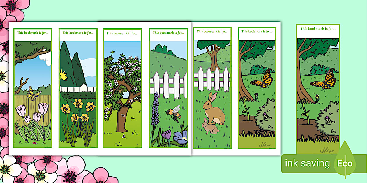 Editable Spring Bookmarks (teacher made) - Twinkl