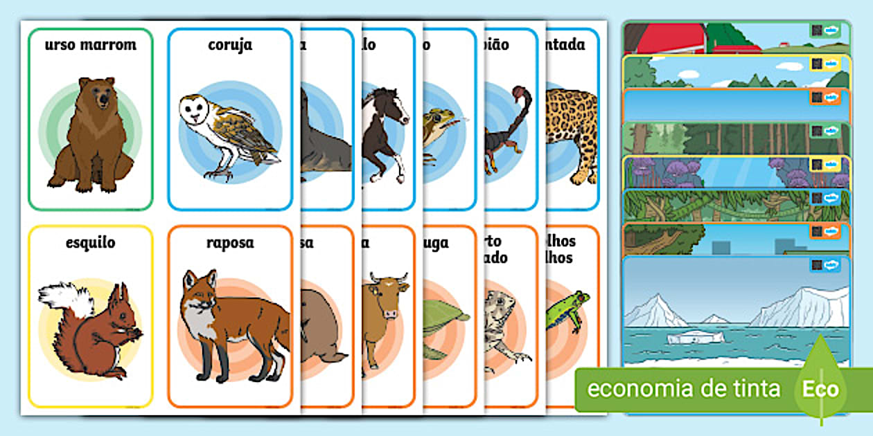 Animais e Habitats (creat de profesori) - Twinkl