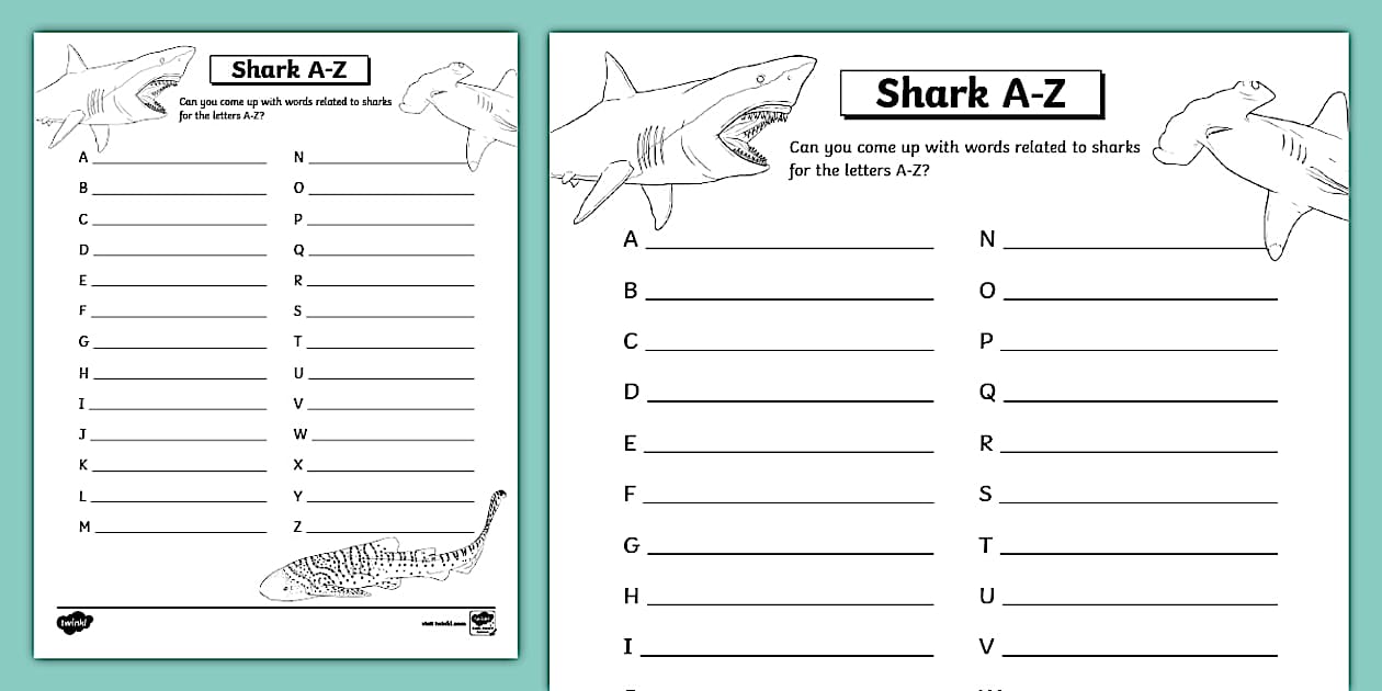 Words Related to Sharks for 3rd-5th Grade | Twinkl USA