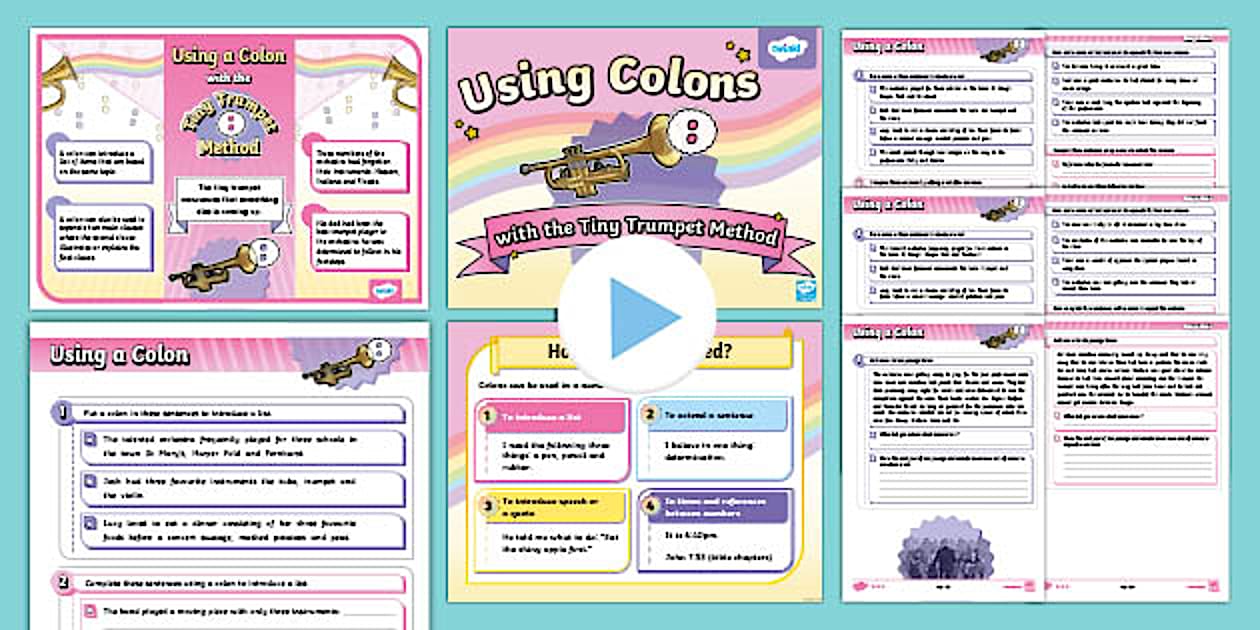 Grammar Colon | Teaching Pack | Twinkl | UKS2 | Grammar