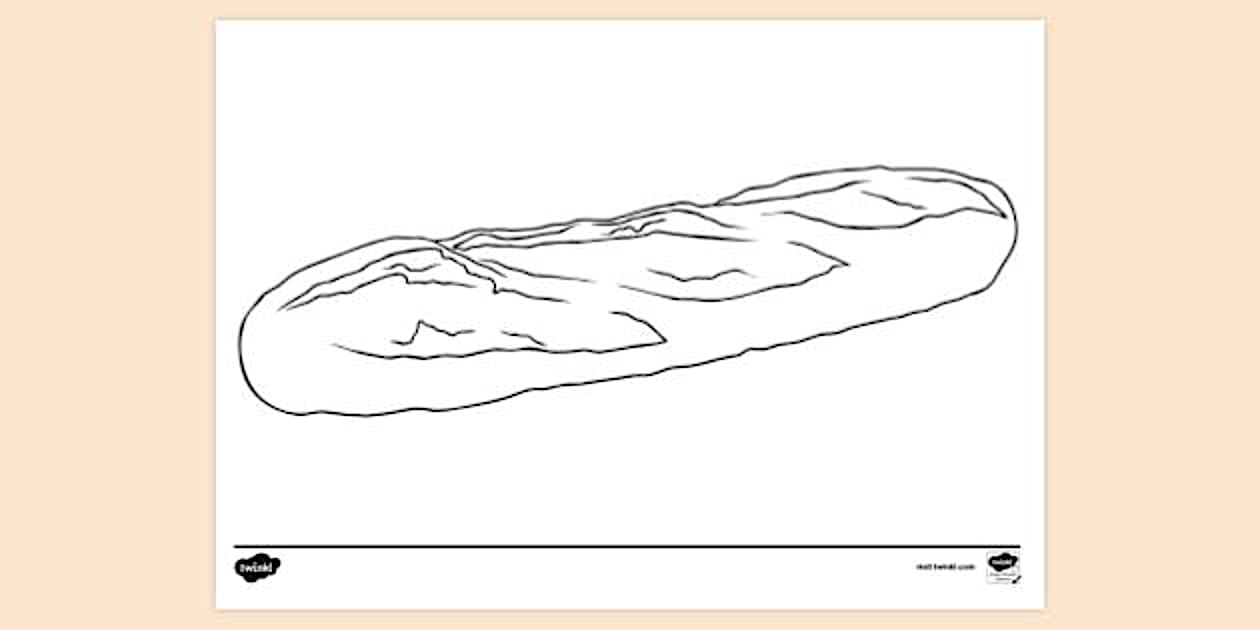 Baguette Colouring Sheet | Colouring Sheets (Teacher-Made)