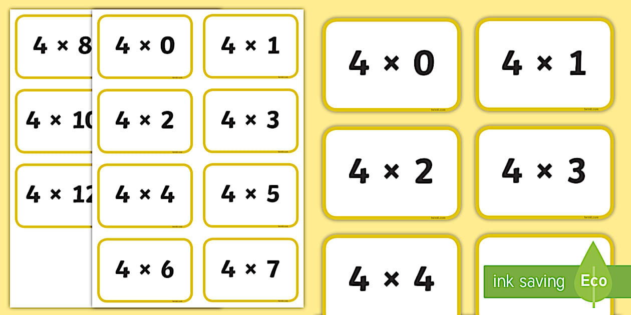 ¿Cómo recordar las tablas del 4 jugando? (teacher made)