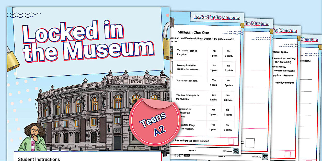 ESL Printable Escape Room - Modal Verbs Activity - Twinkl