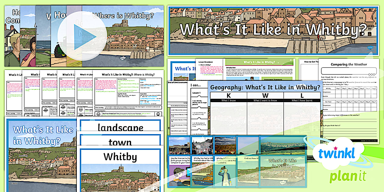 Geography: What's It Like in Whitby? Year 4 Unit Pack
