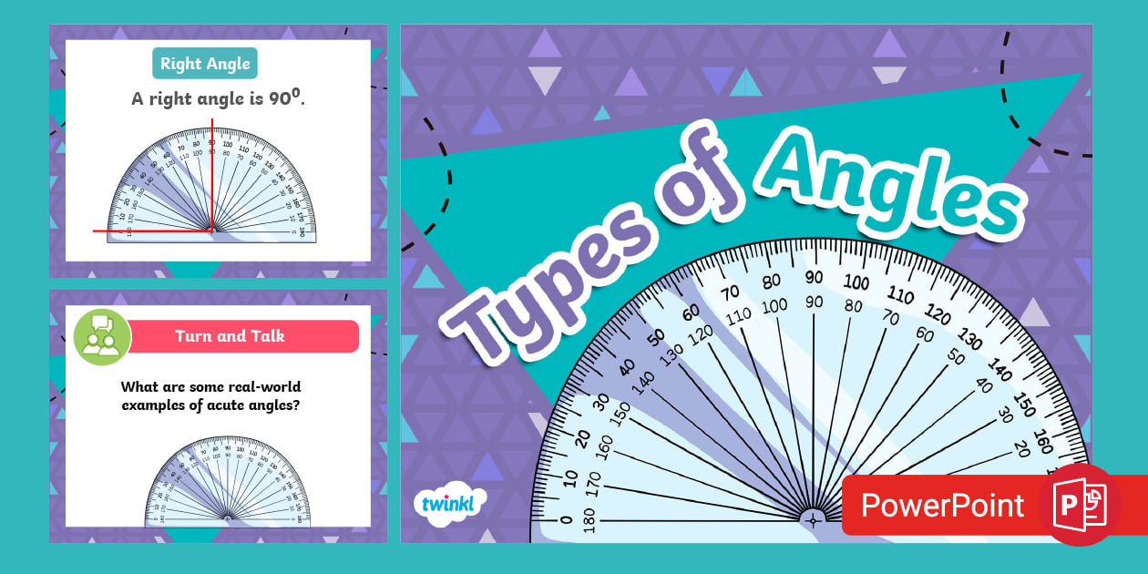 Fourth Grade Types of Angles PowerPoint - Twinkl