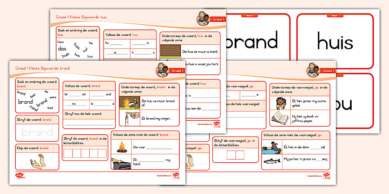 Graad 1 Klanke Sigwoorde uu (teacher made) - Twinkl