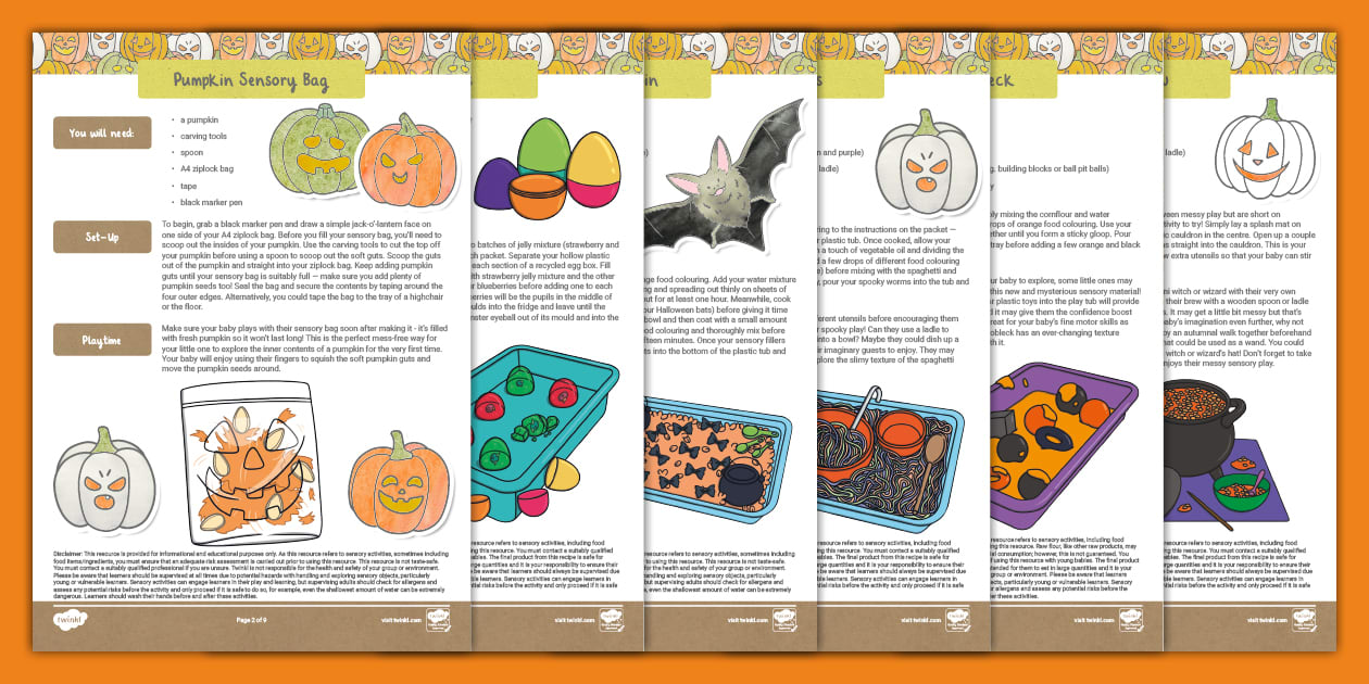 Halloween Sensory Play for Babies