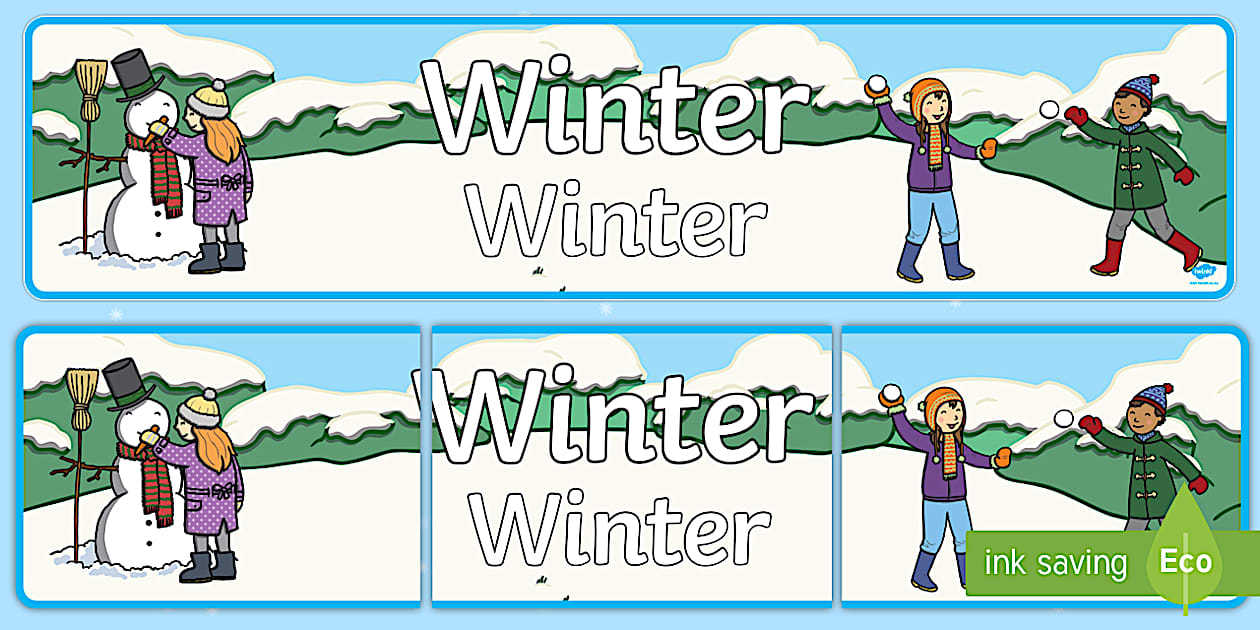 Winter Display Banner English/Afrikaans (teacher made)