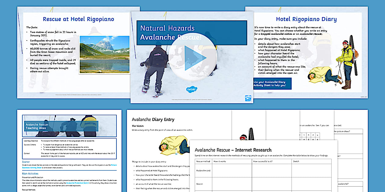 Avalanche Rescue! Lesson Pack (teacher made) - Twinkl