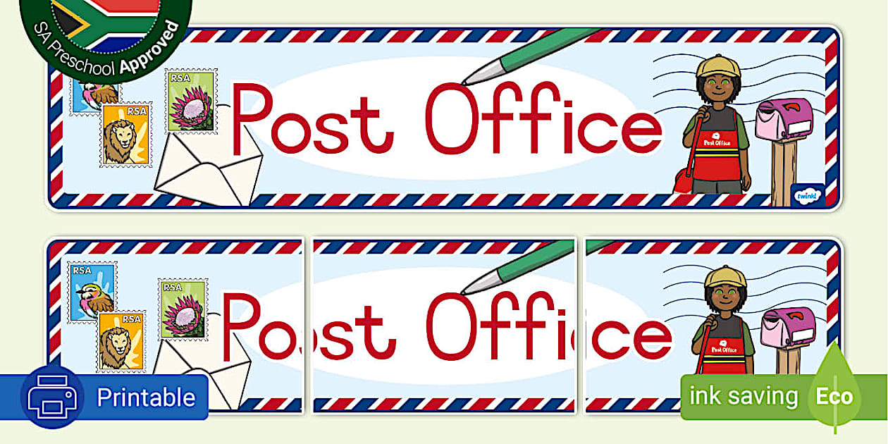 Post Office Display Banner (Teacher-Made) - Twinkl