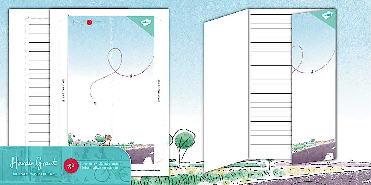 National Simultaneous Storytime 2025 Folding Writing Template