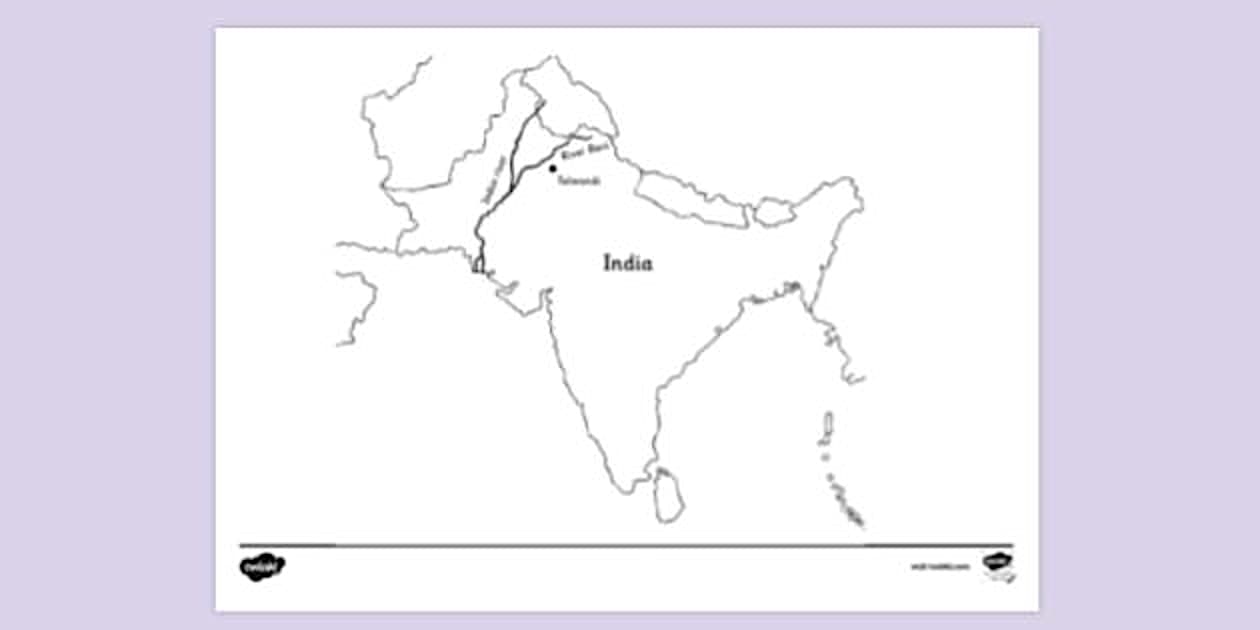 Talwandi Location Map Colouring | Colouring Sheet - Twinkl