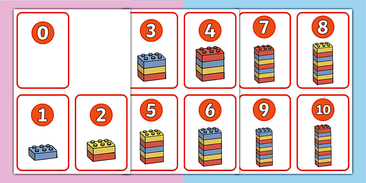 Singapour Mathématiques : Compter jusqu'à 10 - Construire une tour