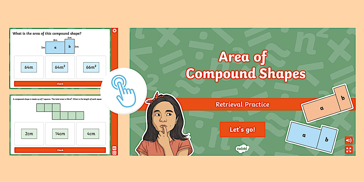 👉 Retrieval Practice: Area of Compound Shapes Maths Interactive Quiz