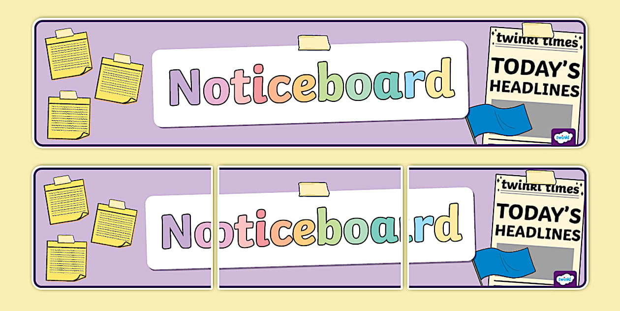 Noticeboard Display Banner - Twinkl Banners (Lehrer gemacht)