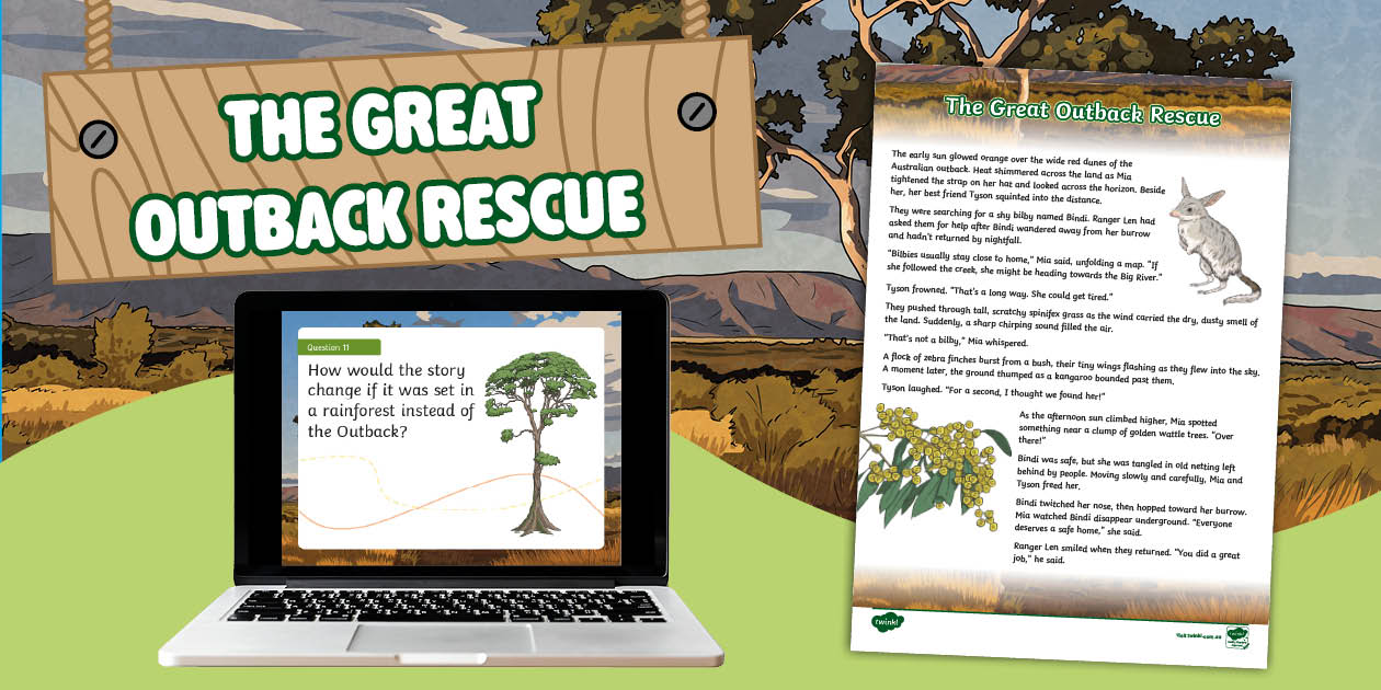The Great Outback Rescue - Reading Game Show - Year 3