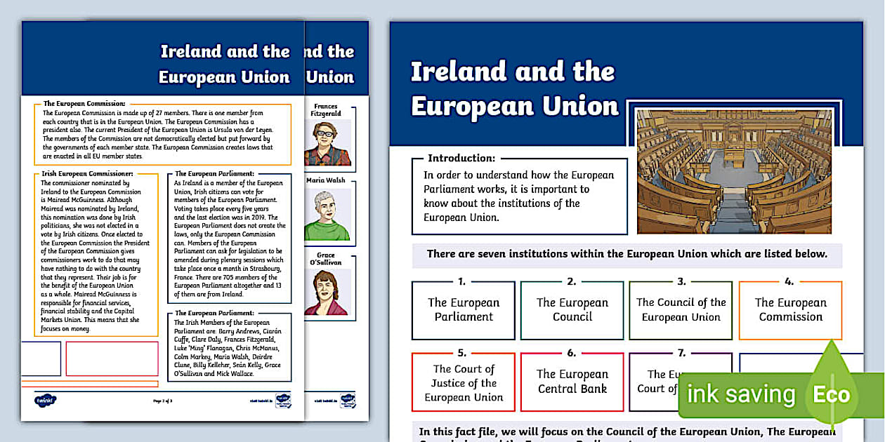 Irish Members of the European Parliament (Fact File)