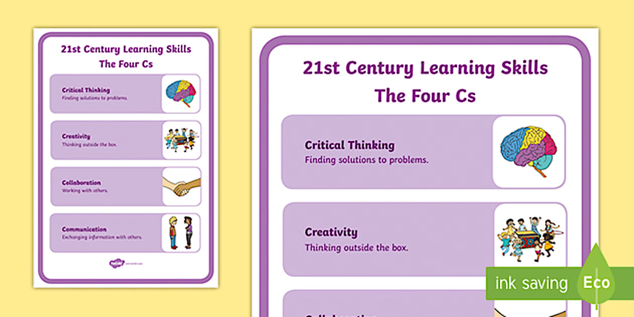 21st Century Learning Skills Display Poster (teacher made)
