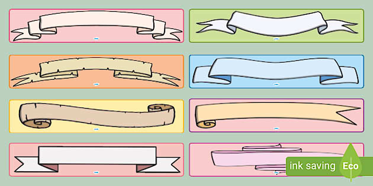 Editable Traditional Banner Pack | Banner Drawing - Twinkl