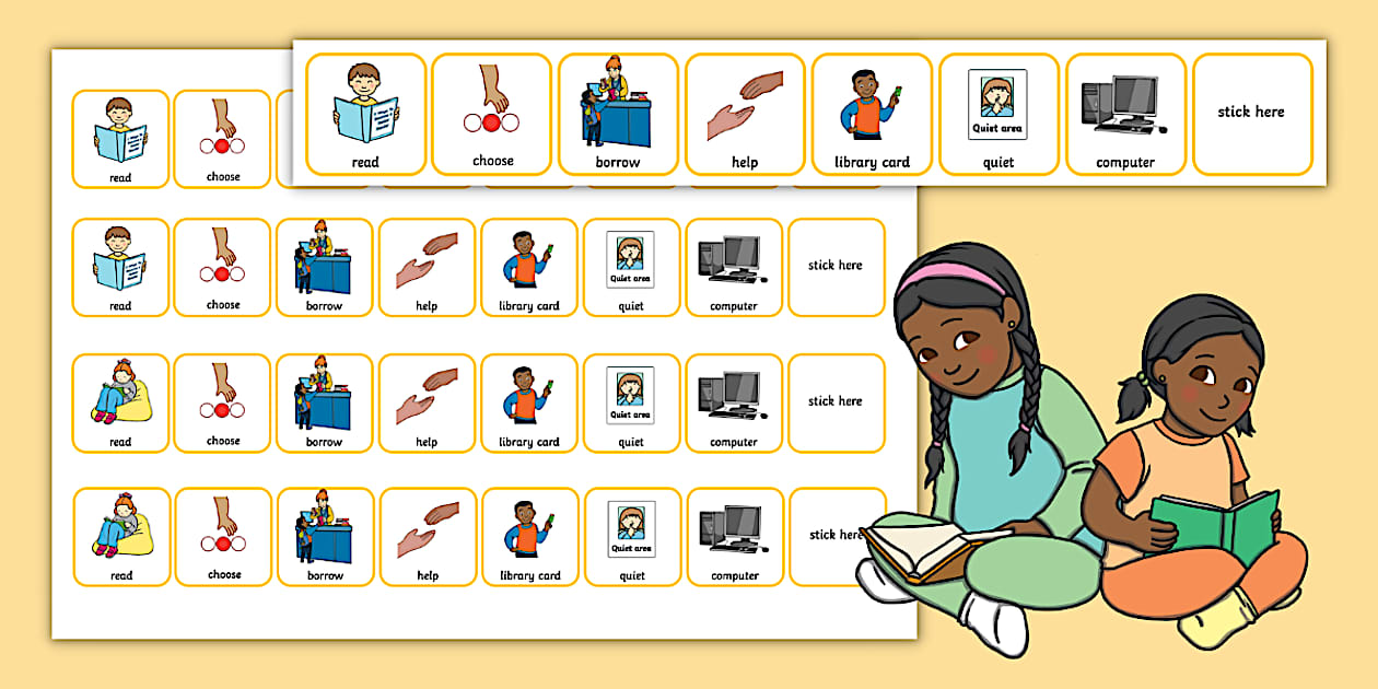Library AAC Communication Resource |Twinkl (Teacher-Made)