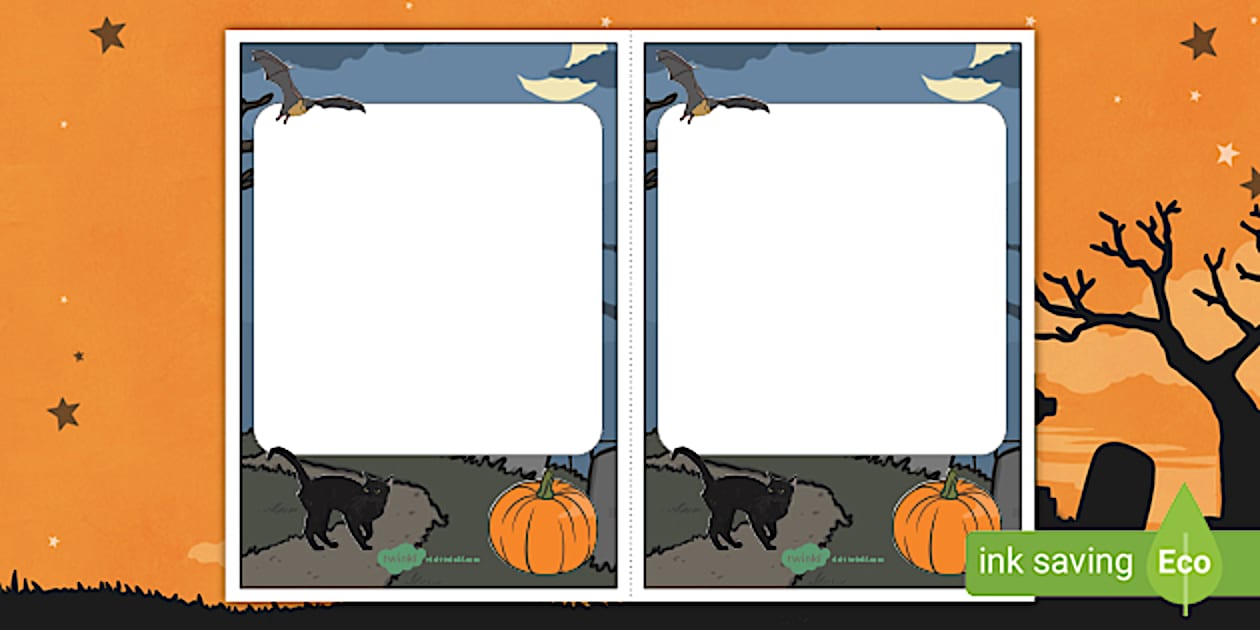 Halloween Editable Notes From Teacher - Twinkl