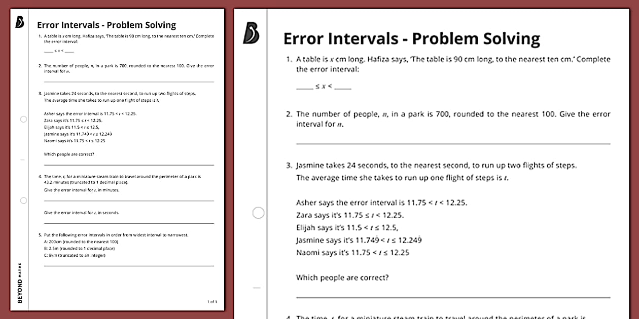 👉 Error Intervals - Problem Solving | Number | GCSE Maths
