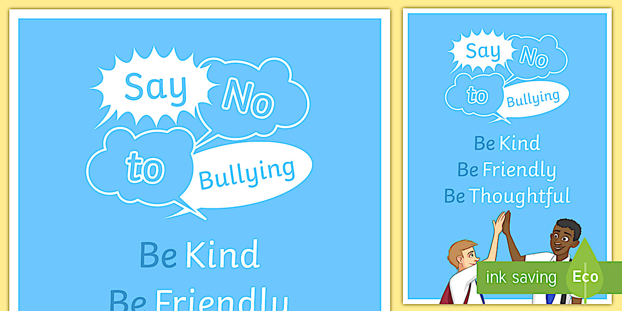 Say No to Bullying Poster | 1st Grade Resource | Twinkl USA