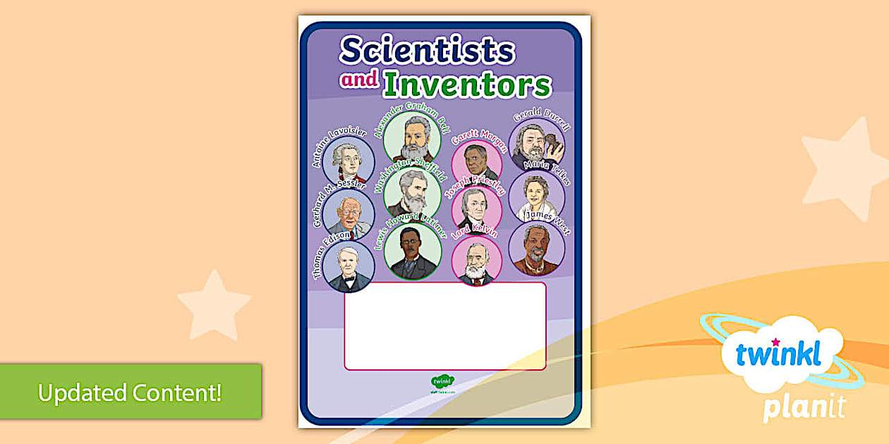 Science: Scientists and Inventors Year 4 Book Cover - Twinkl