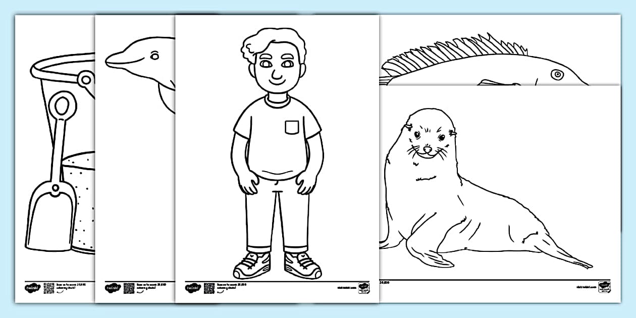 Sea Bucket Colouring Sheets - Twinkl Colouring - Twinkl