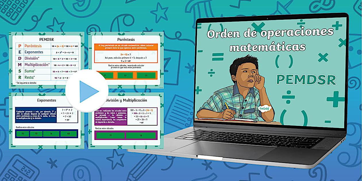 Presentación: Orden de operaciones matemáticas - Twinkl