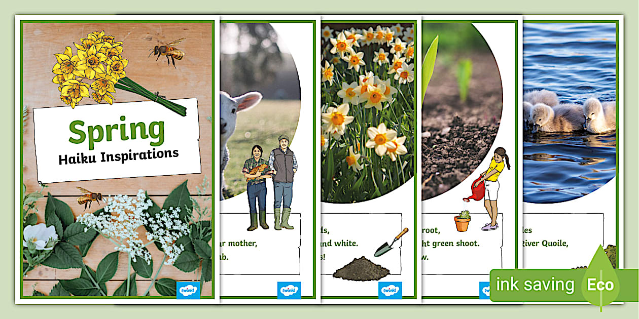 Spring Haiku Inspirations (teacher made) - Twinkl