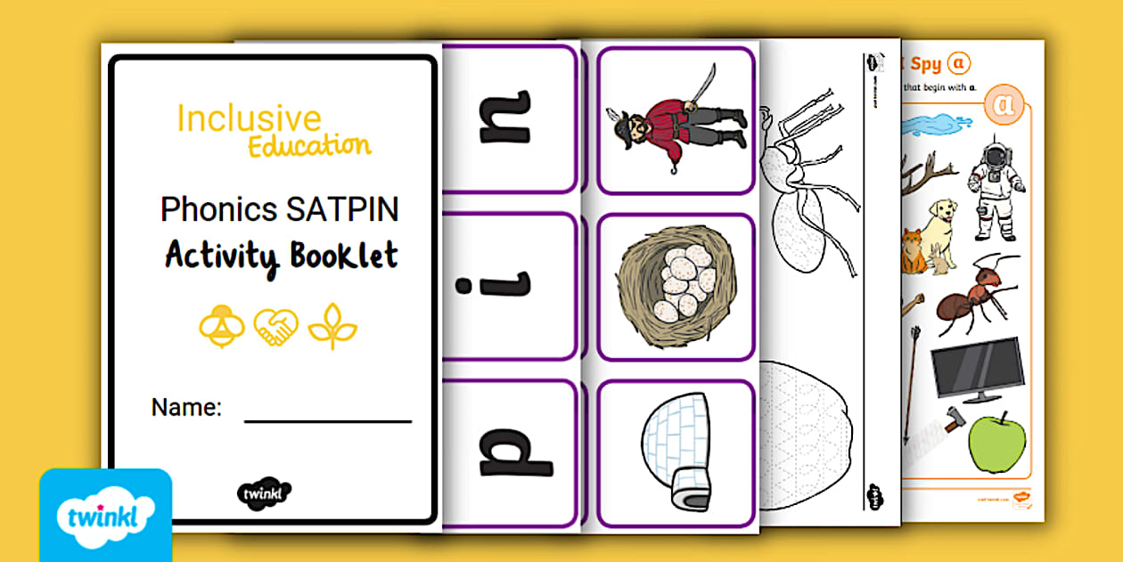 Inclusive Education SATPIN Phonics Activity Booklet - Twinkl