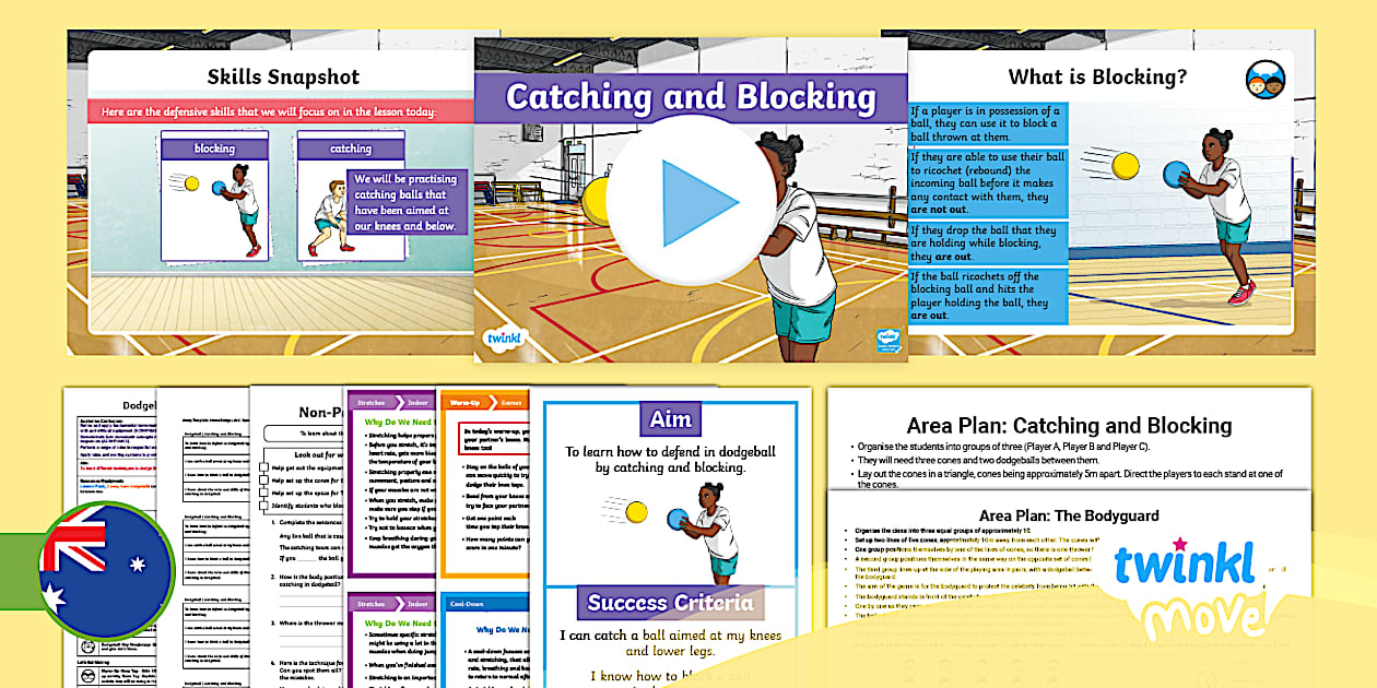 Dodgeball Catching Skills Lesson Pack | Twinkl - Twinkl