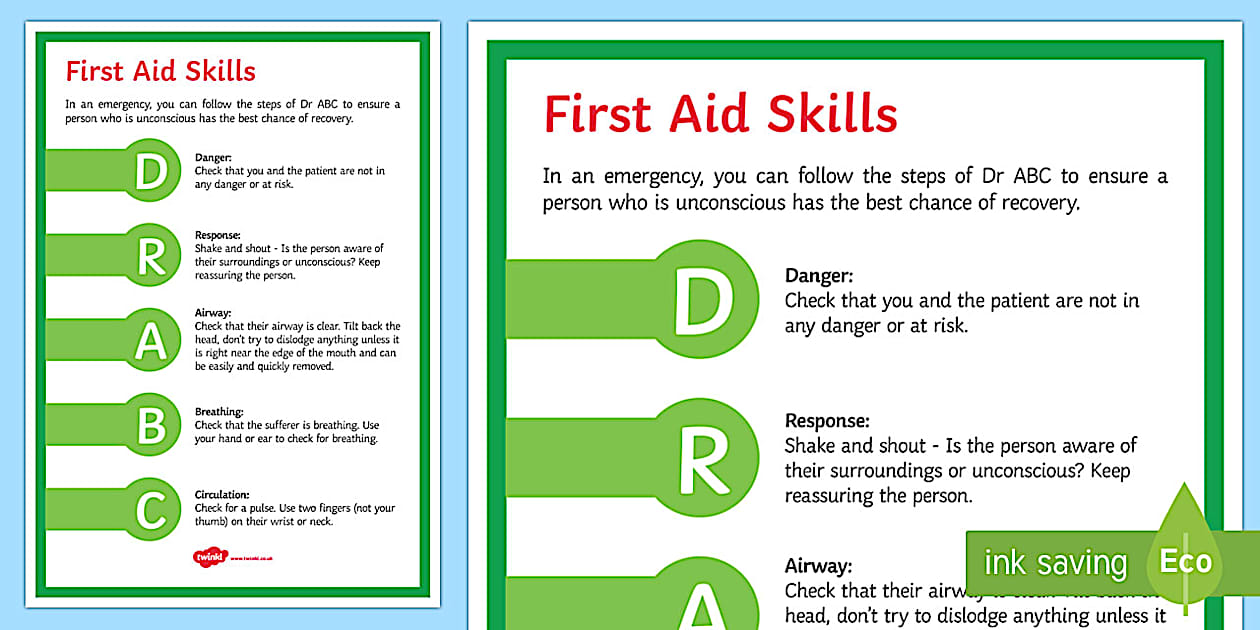 Cursive First Aid Dr ABC Display Poster - Twinkl