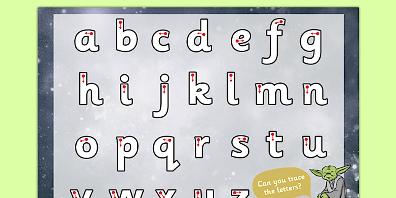 Cursive Space Wars Themed Letter Writing Worksheet - Twinkl