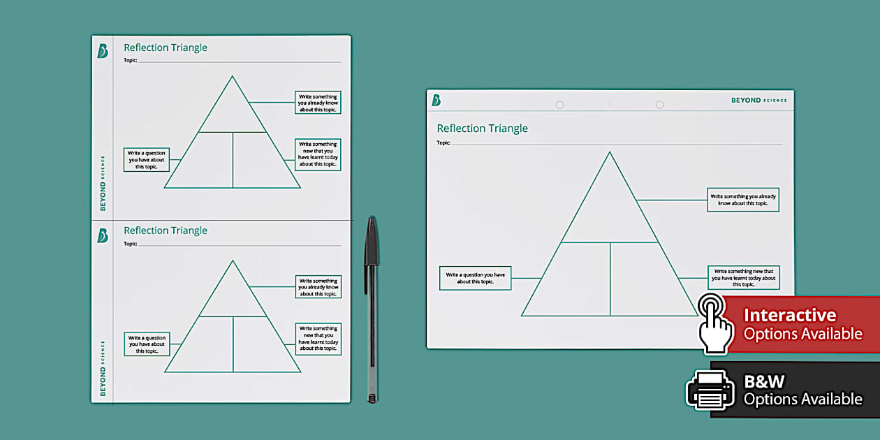 Reflection Triangle (teacher made) - Twinkl