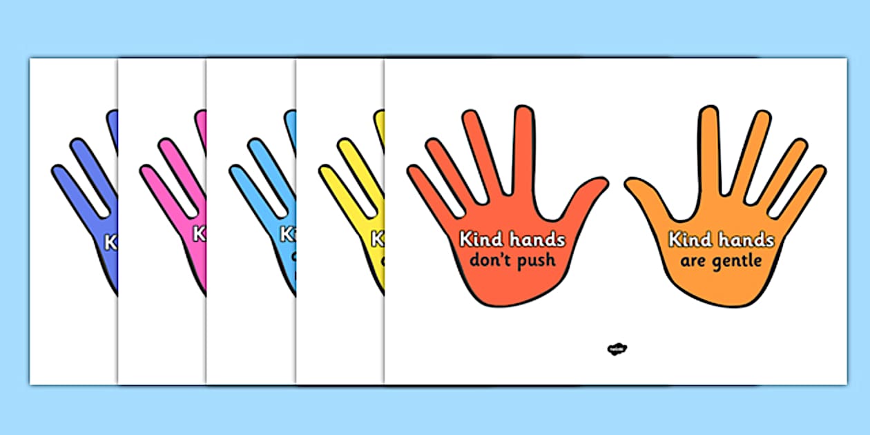 Kind Hands Display Posters (teacher made) - Twinkl