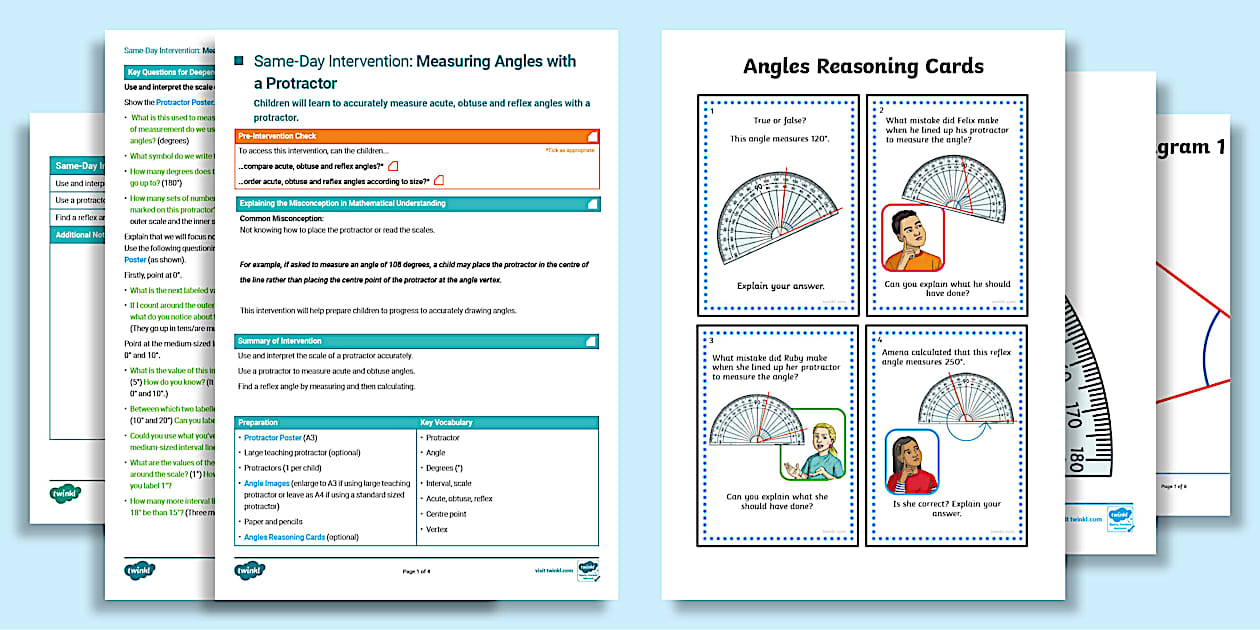 👉 Y5 Maths Intervention: Measuring Angles with a Protractor