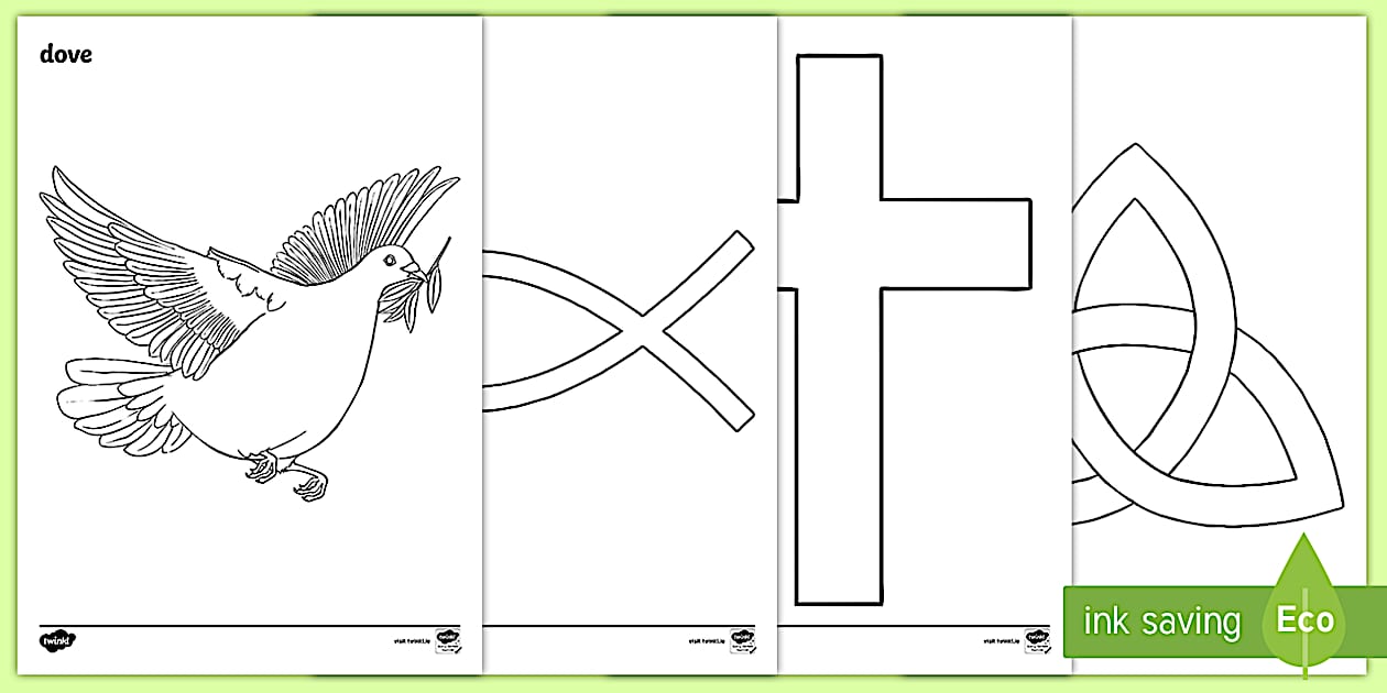 Catholic Symbols Colouring Pages - Twinkl