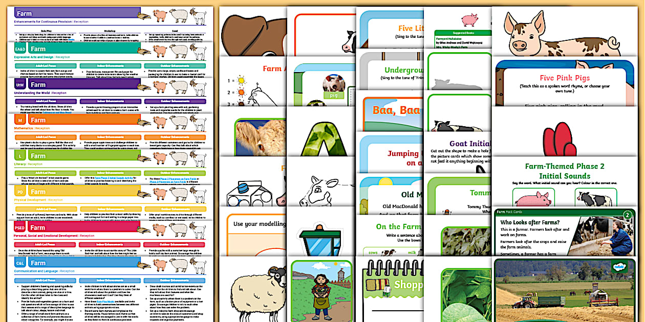 EYFS Farm Activity Planning Ideas Resource Pack (Reception)
