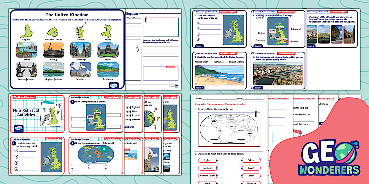 KS1 United Kingdom Assessment Pack (teacher made) - Twinkl
