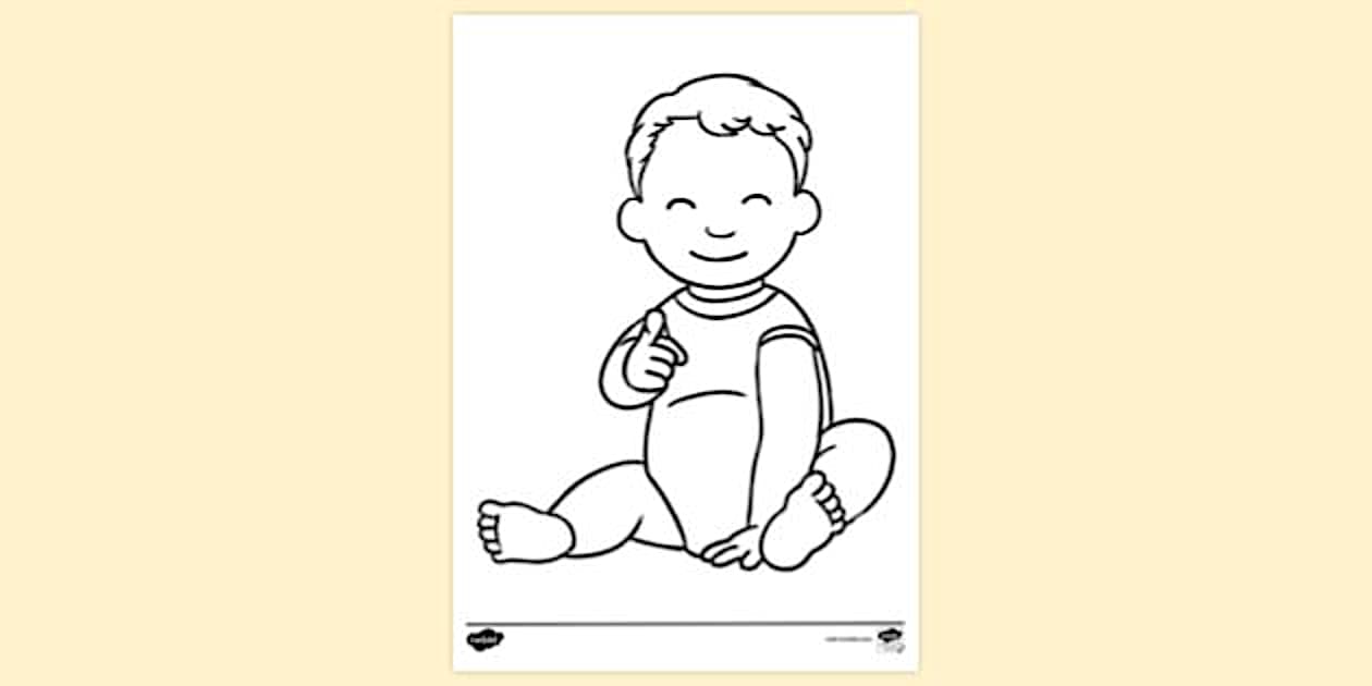 Baby Sign You Colouring | Colouring Sheets (teacher made)