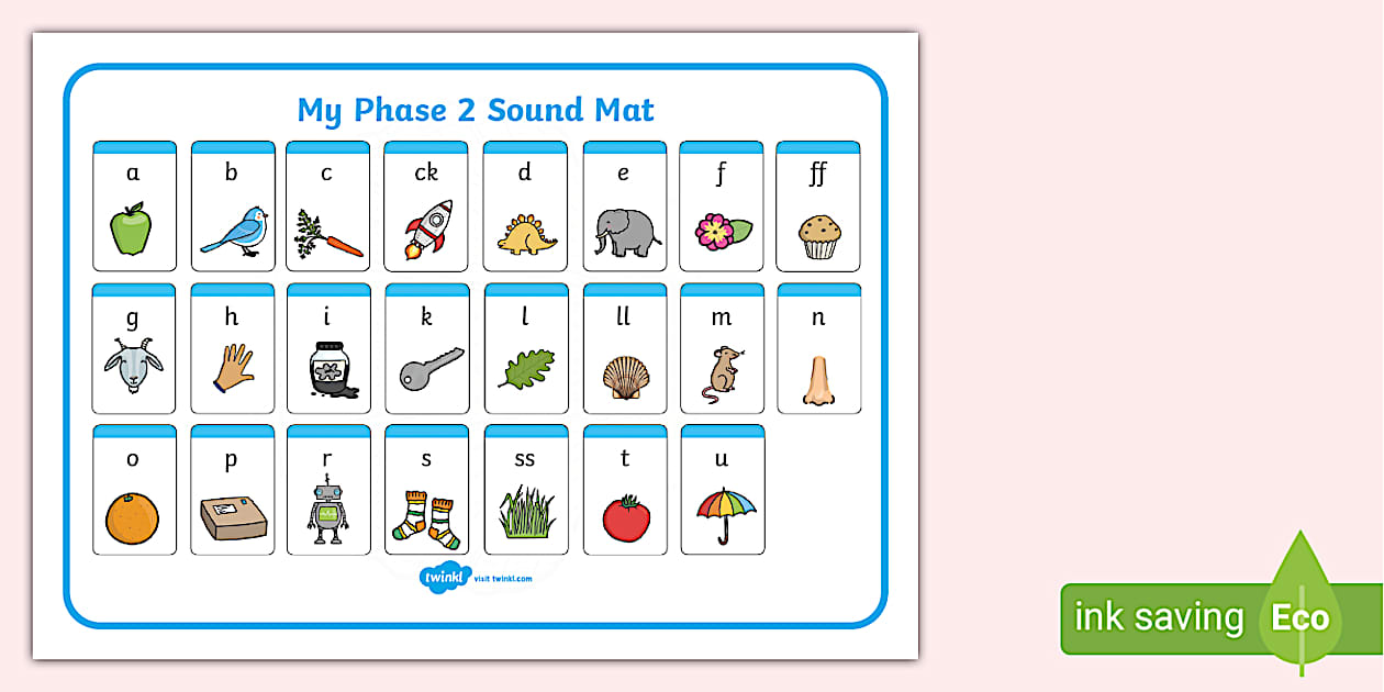 Cursive Phase 2 Sound Mat Alphabetical Order (teacher made)
