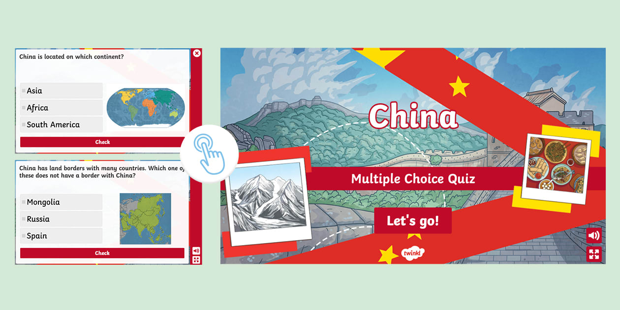 KS2 China Interactive Quiz - Geography - Asia (teacher made)
