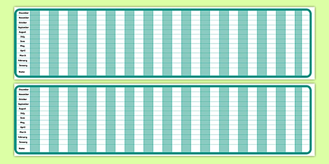 👉 Class Monthly Height Chart (teacher made) - Twinkl