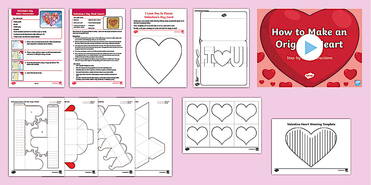 Valentine's Day Craft Activity Pack - Twinkl