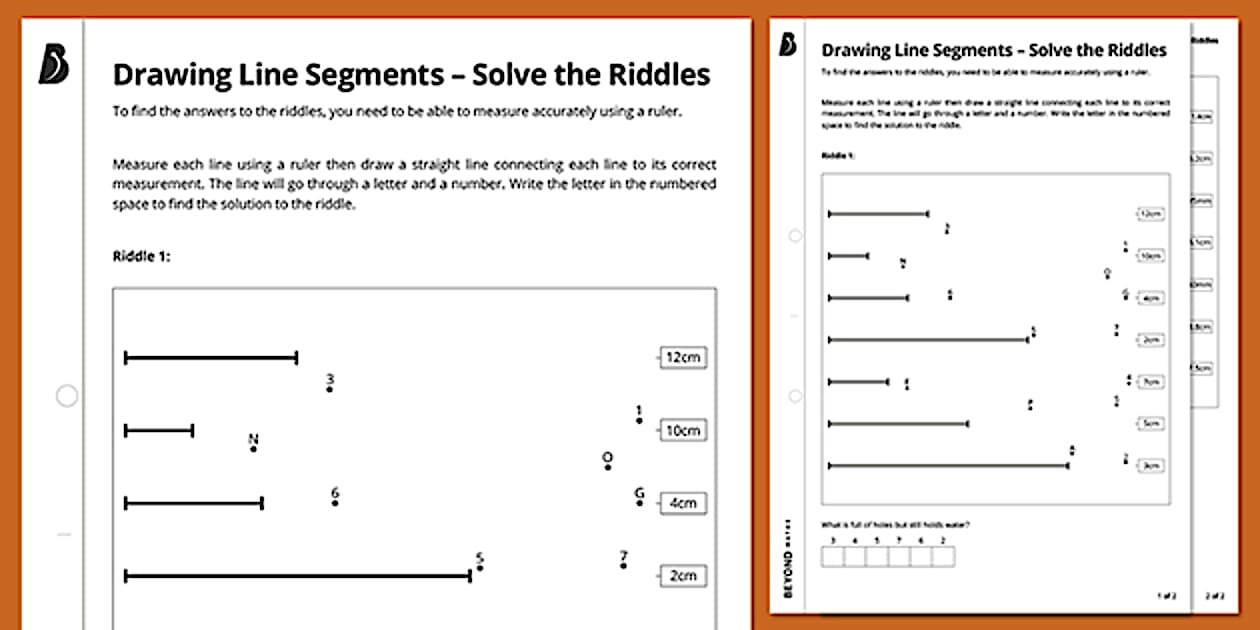 👉 Drawing Line Segments - Solve the Riddles | KS3 Maths