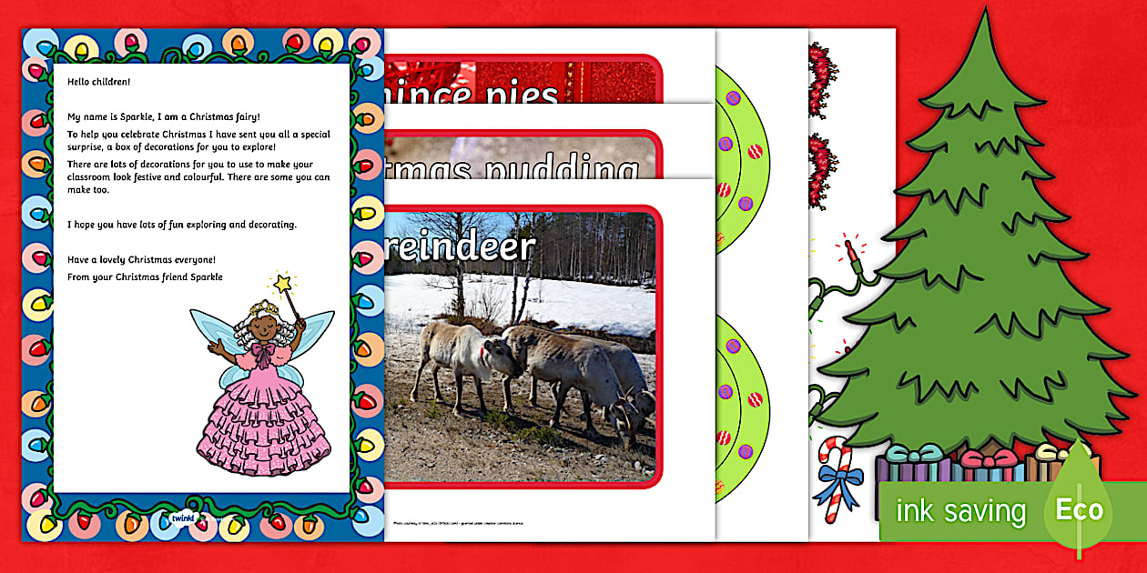 Editable Letter Christmas Decorations Resource Pack