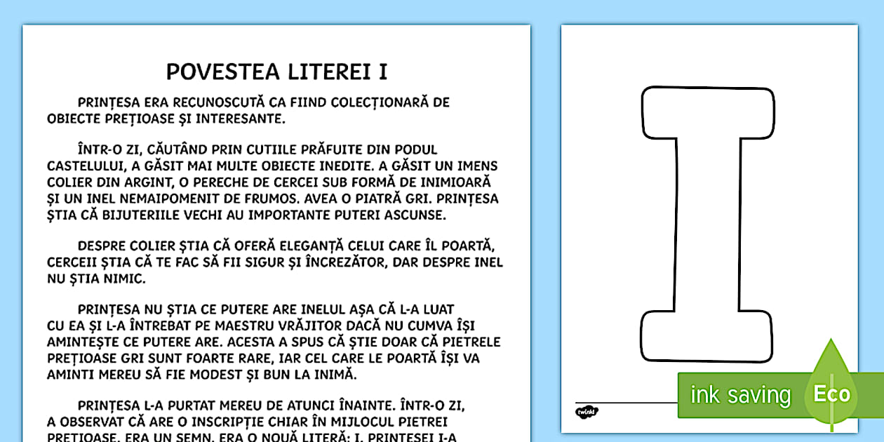 Povestea literei I - Povești ilustrate | Twinkl România