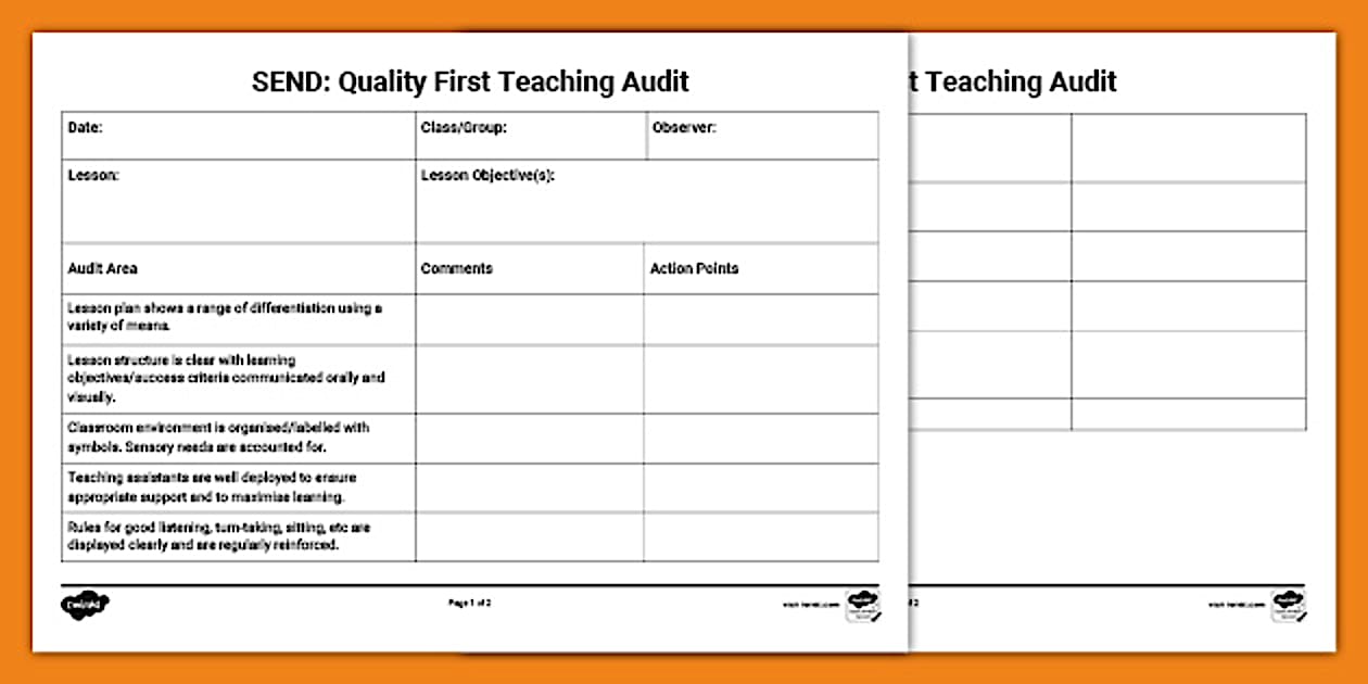 Quality First Teaching SEN Audit | Twinkl Inclusion - Twinkl